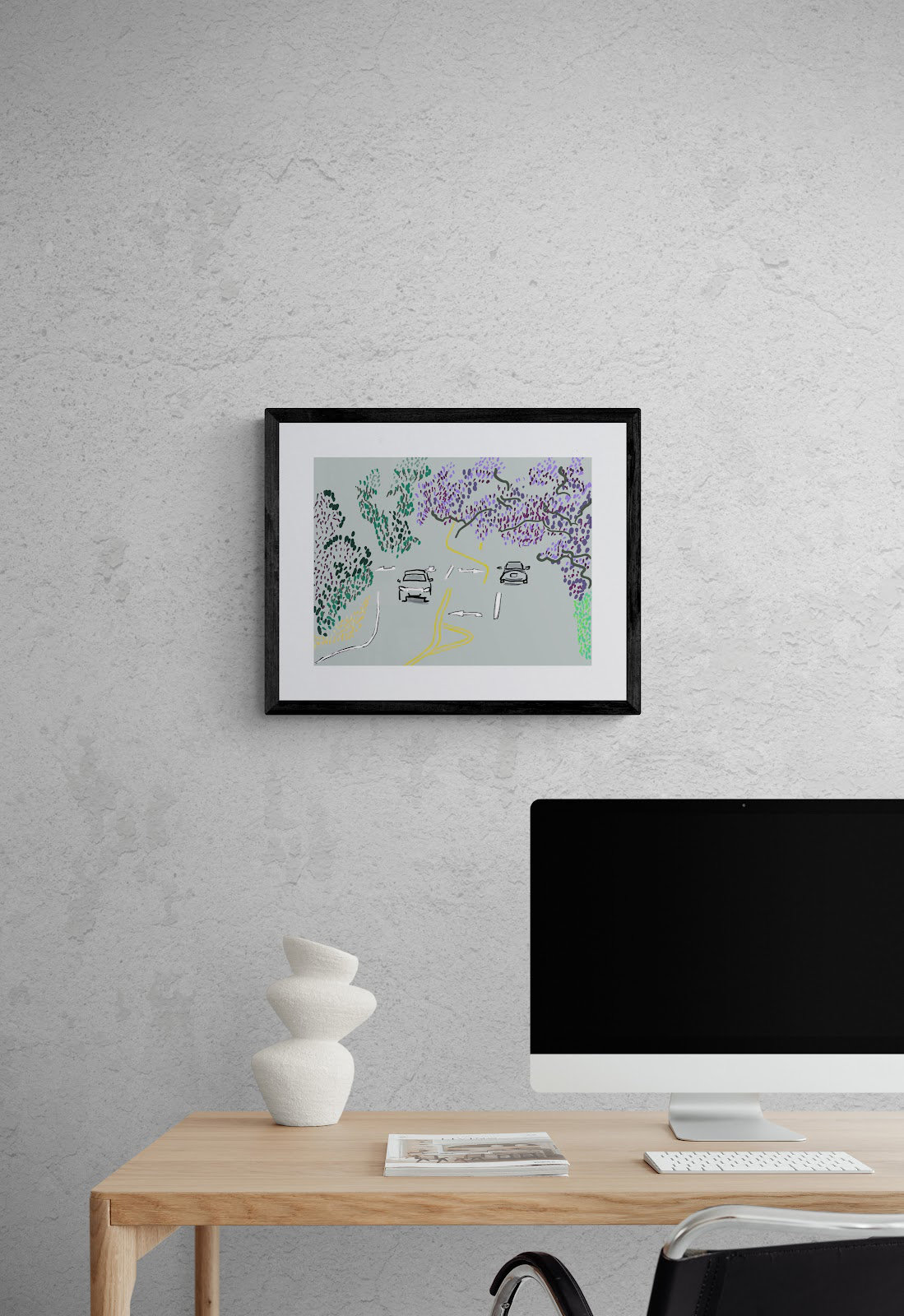 Made & Curated Jacaranda by Deborah Blum - Picture Frame Print | Wayfair