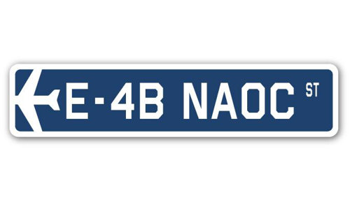 Trinx Barnum E-4B Naoc Air Force Aircraft Military Aluminum Street Sign ...