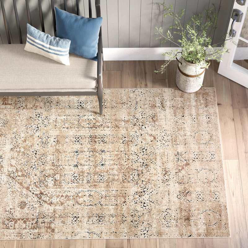 Laurel Foundry Modern Farmhouse Abbeville Oriental Beige Area Rug ...