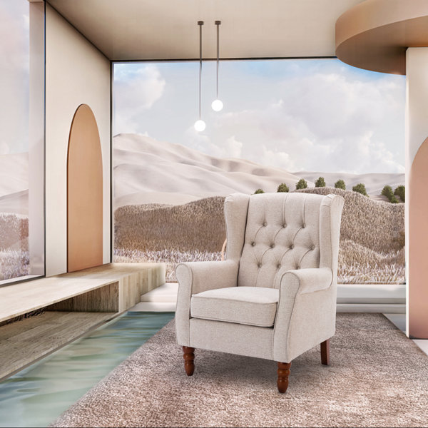 High-back-tufted-accent-chair | Wayfair