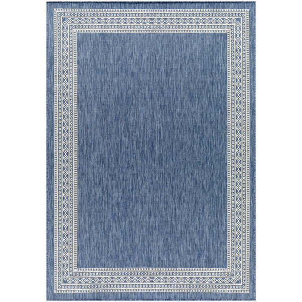 Union Rustic Blue Indoor/Outdoor Rug | Wayfair