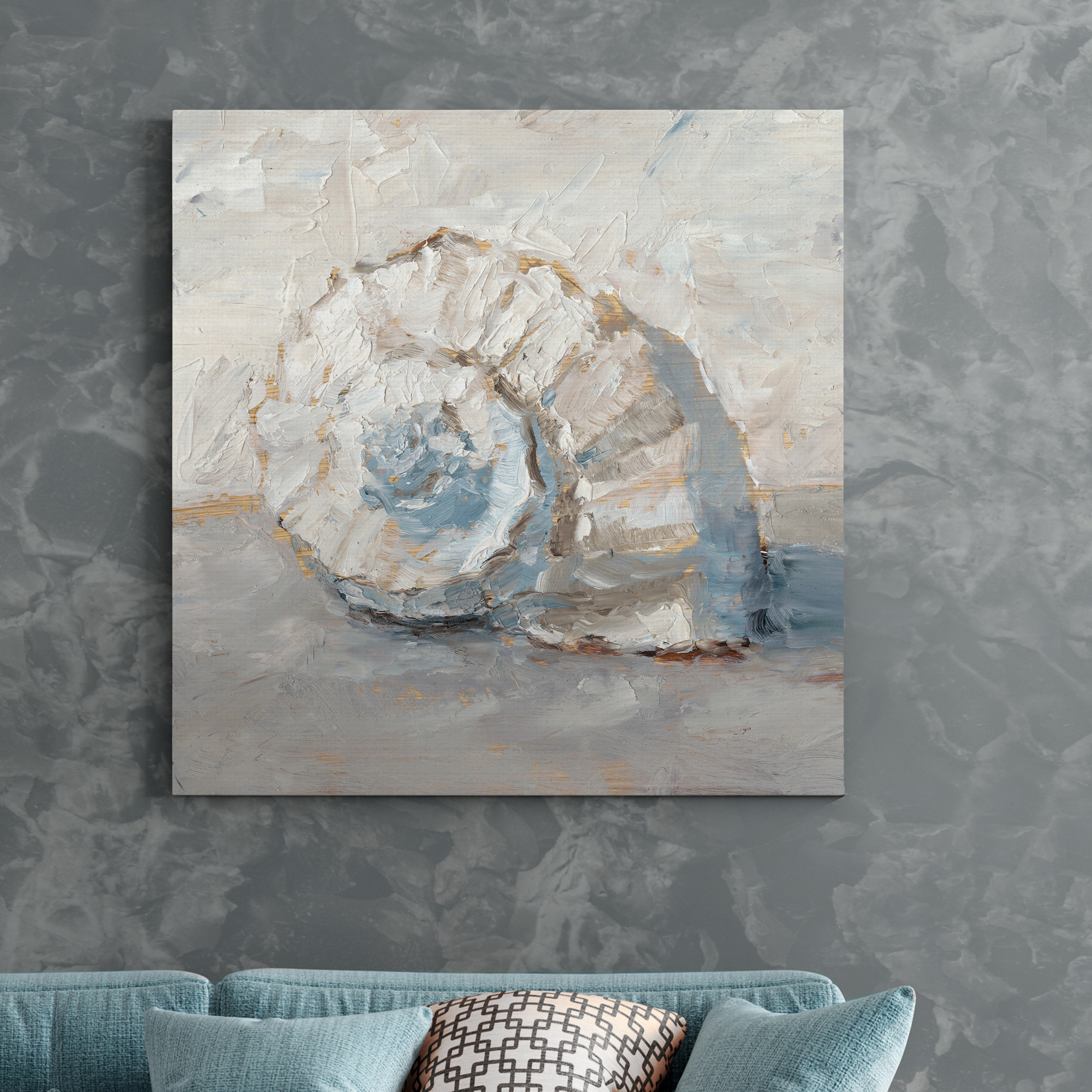 Highland Dunes Blue Shell Study III - Wrapped Canvas Print & Reviews ...