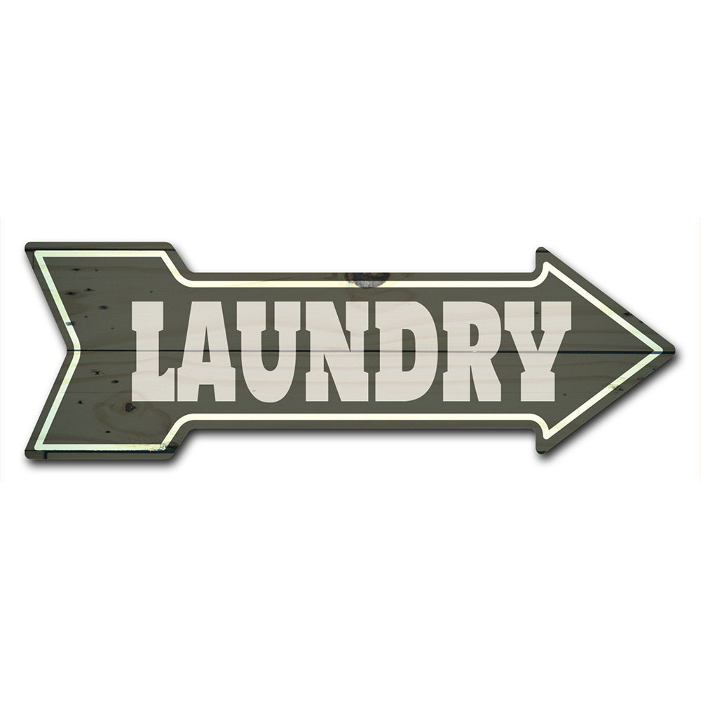 SignMission Decal-999779_Laundry Arrow Decal Funny Home Décor 24" Wide ...