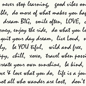 Ebern Designs O'Shaughnessy Dream Big Script 16.5' L x 20.5" W Peel and ...