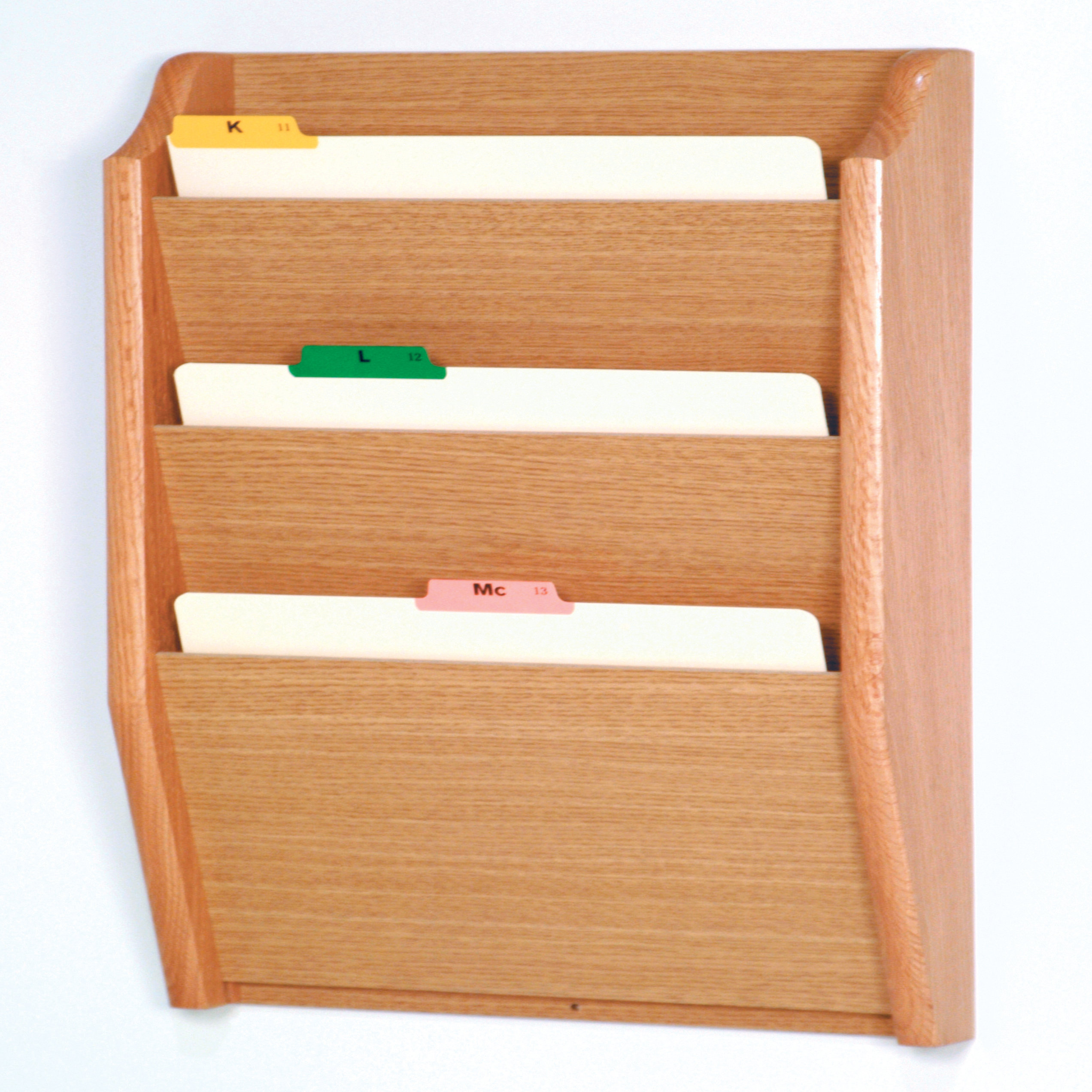 Wooden Mallet Three Pocket Wall Mount File Holder & Reviews | Wayfair