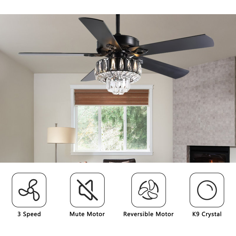 Rosdorf Park 52'' Ceiling Fan with Light Kit | Wayfair