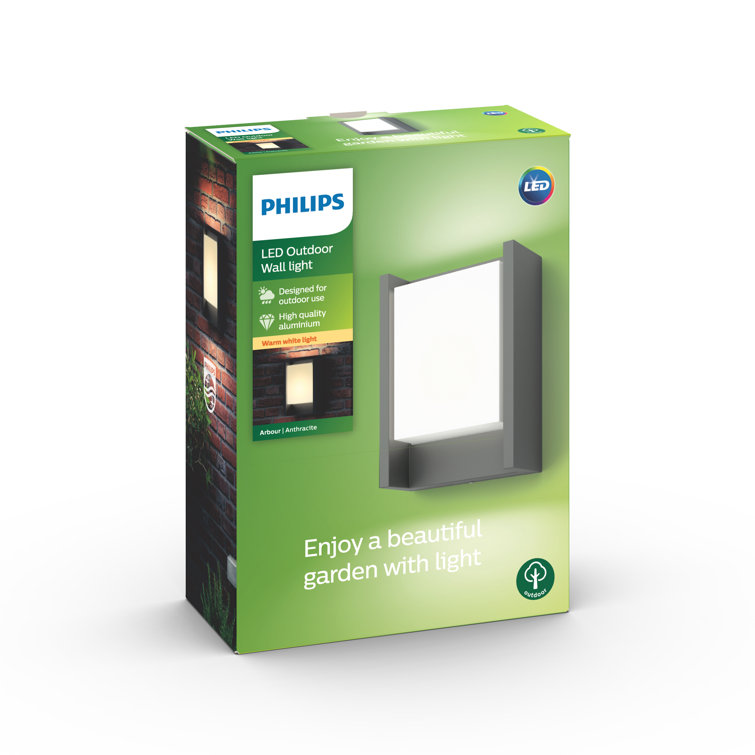 Philips Hue Philips LED Arbour Outdoor Wall Lantern Anthracite 6W ...