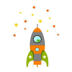 Stickerscape Blast Off Rocket Wall Sticker & Reviews | Wayfair.co.uk