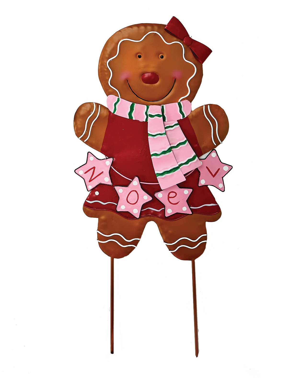 The Holiday Aisle® Metal Gingerbread Girl Garden Stake & Reviews | Wayfair