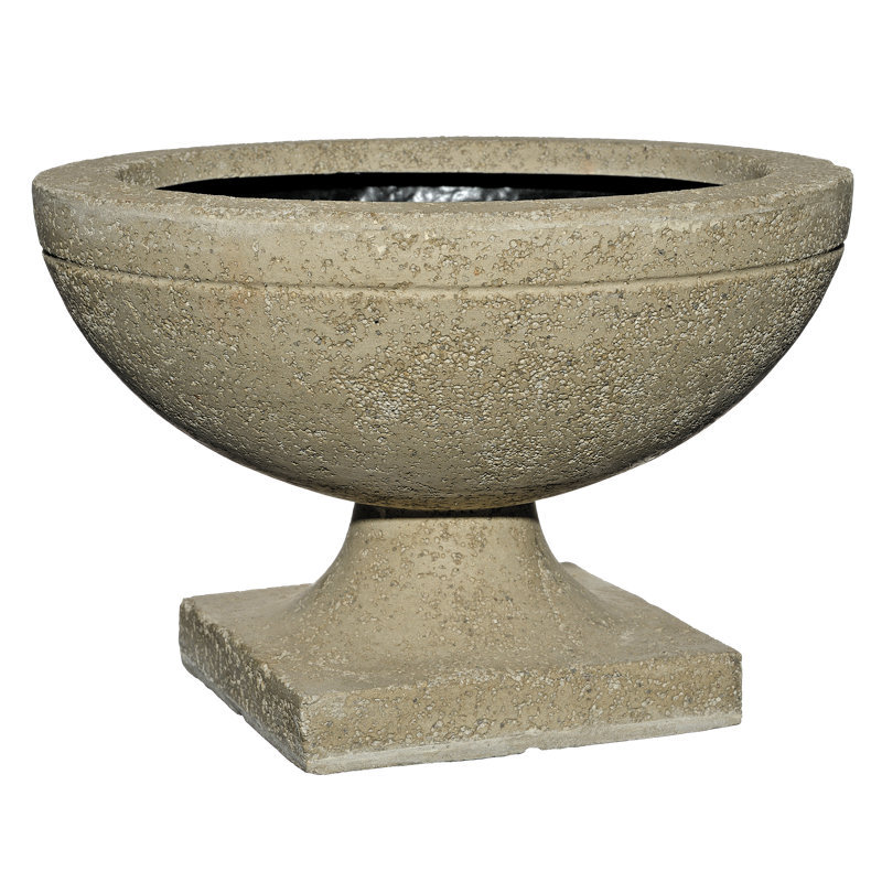 One Allium Way® Dana Stone and Fiberglass Urn Planter | Wayfair.ca