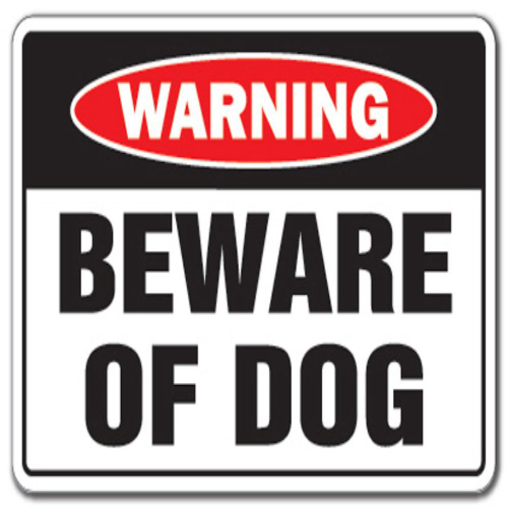 SignMission BEWARE OF DOG Warning Sign Dog Pet Parking Pit Bull Signs ...