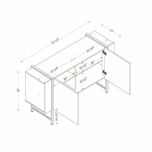 South Shore Mezzy 2-Door Sideboard | Wayfair
