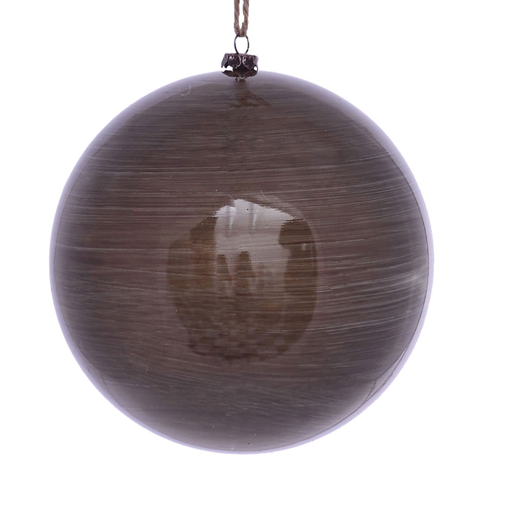 The Holiday Aisle® Wood Grain Ball Ornament | Wayfair