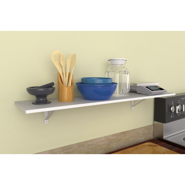 ClosetMaid Basic Wall Shelves Bracket Shelf & Reviews | Wayfair