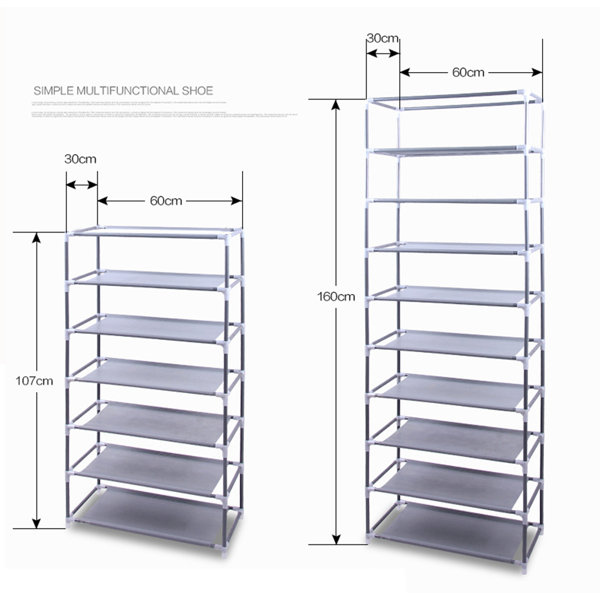 Rebrilliant 27 Pair Shoe Rack & Reviews | Wayfair
