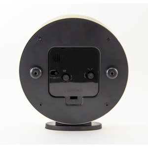 Crosley Analog Metal Quartz Alarm Tabletop Clock in Black/Gold ...