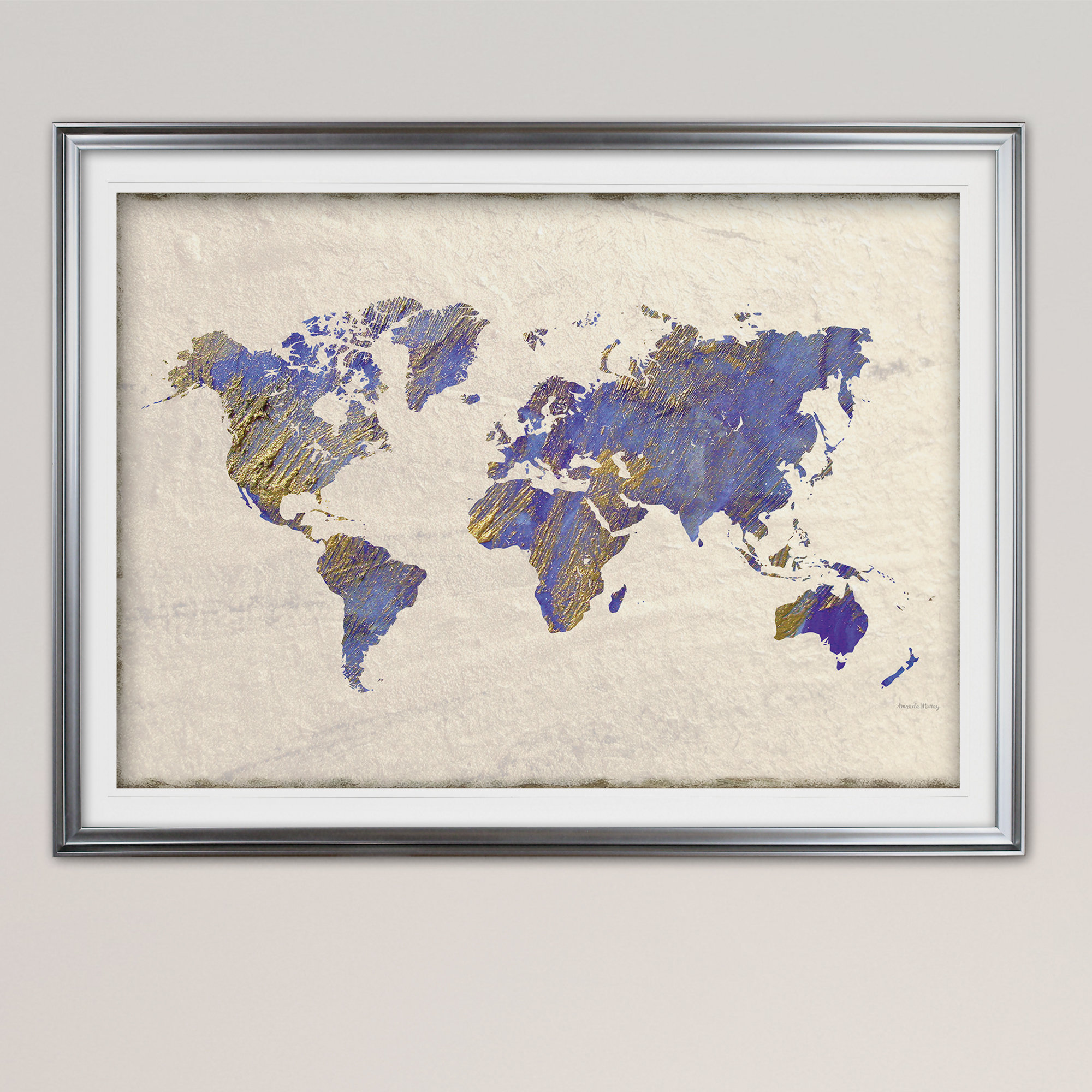 Wrought Studio Painterly World - Picture Frame Print | Wayfair