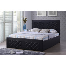 Faux leather Beds You'll Love | Wayfair