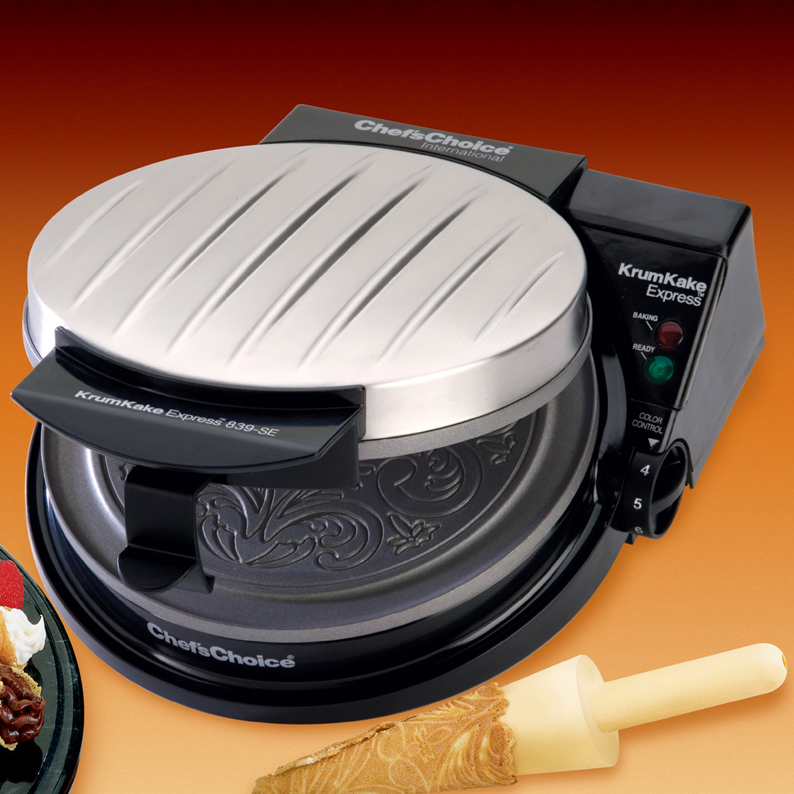 Chef's Choice KrumKake Maker with Rib Cover | Wayfair