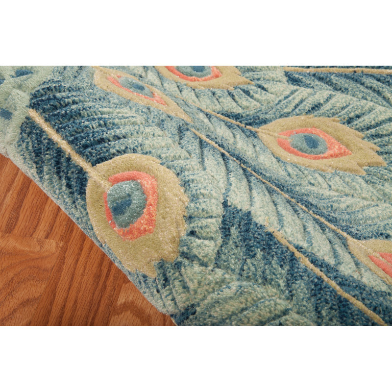 Nourison Moda Peacock Rug And Reviews Wayfair