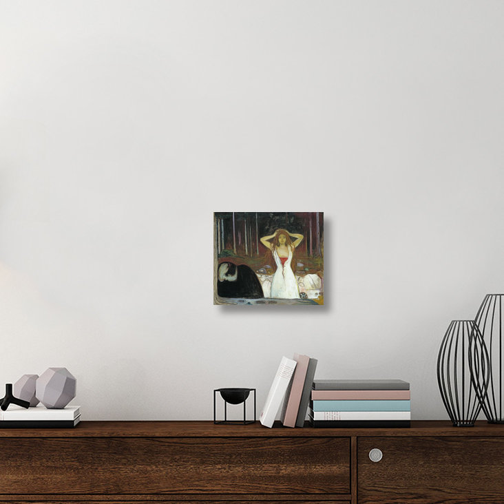 Vault W Artwork Ashes, 1895 by Edvard Munch - Wrapped Canvas Print ...