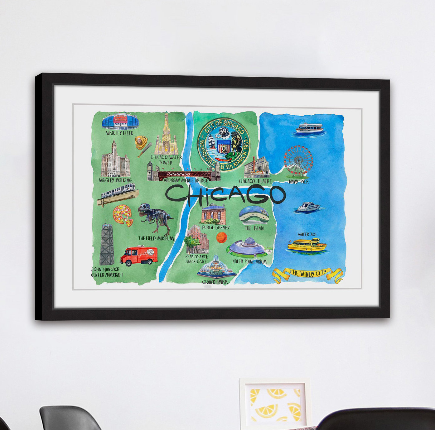 Red Barrel Studio® Rivers Of Chicago - Picture Frame Painting | Wayfair