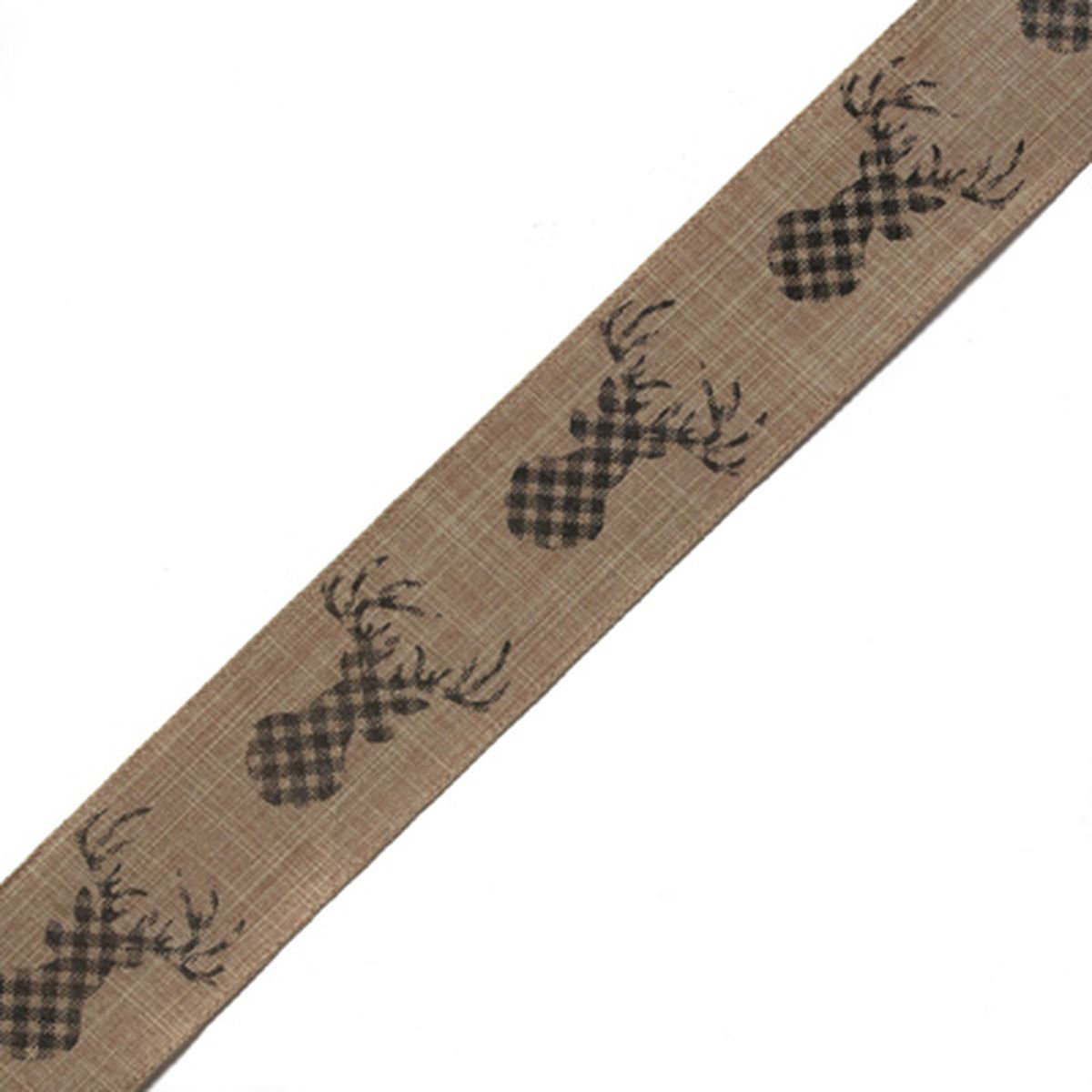 The Holiday Aisle® Deer Pattern Ribbon | Wayfair