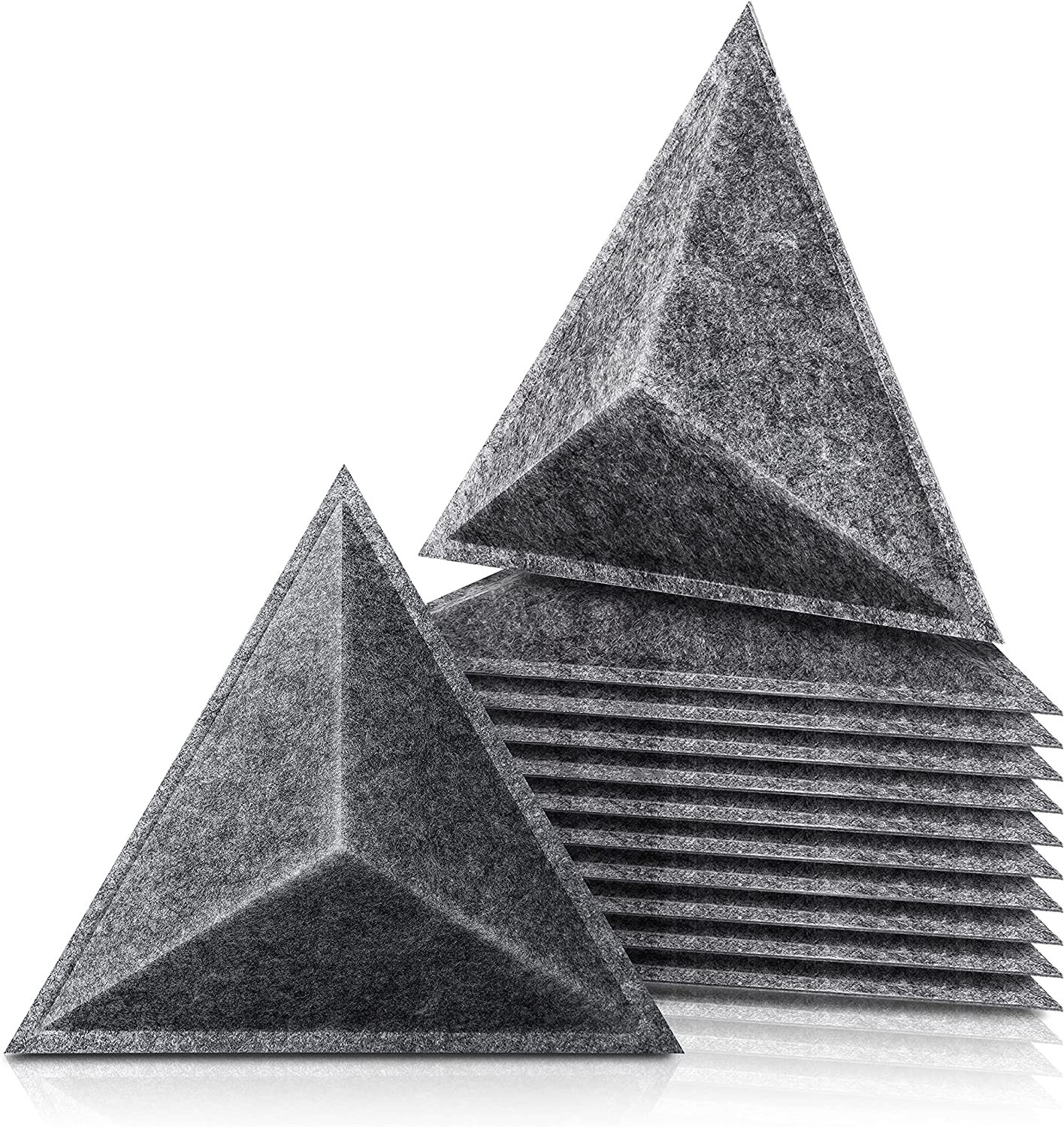 HOU Triangle Acoustic Absorption Panel, 12 X 12 X 0.4 Inches Acoustic ...