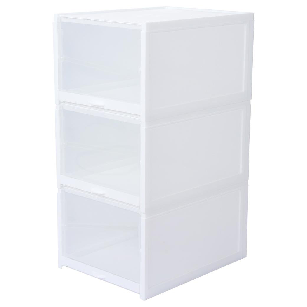 Rebrilliant 3 Pair Stackable Shoe Storage Box | Wayfair