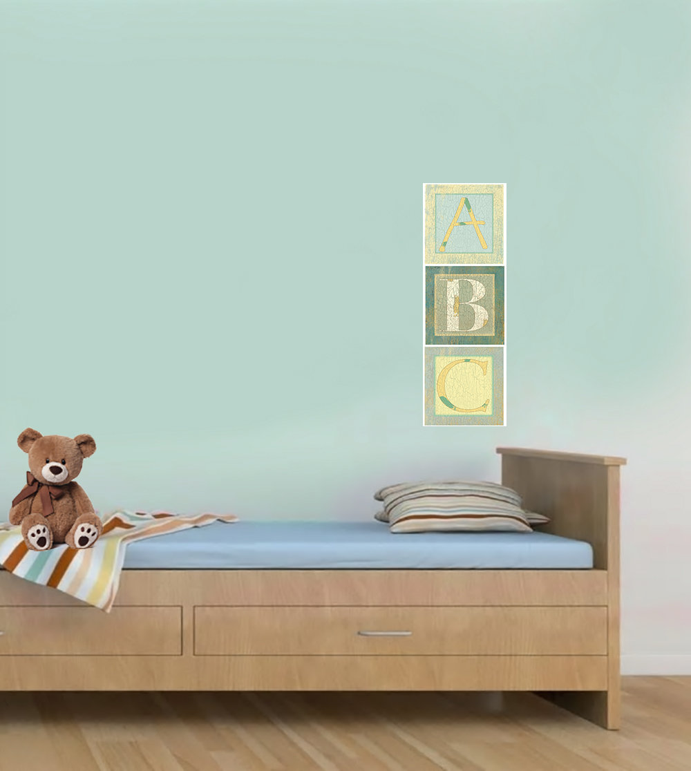 Zoomie Kids Boylon Abc Blocks Paper Print | Wayfair