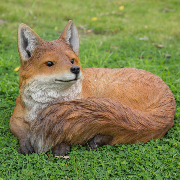 Hi-Line Gift Ltd. Fox Laying Down Statue & Reviews | Wayfair