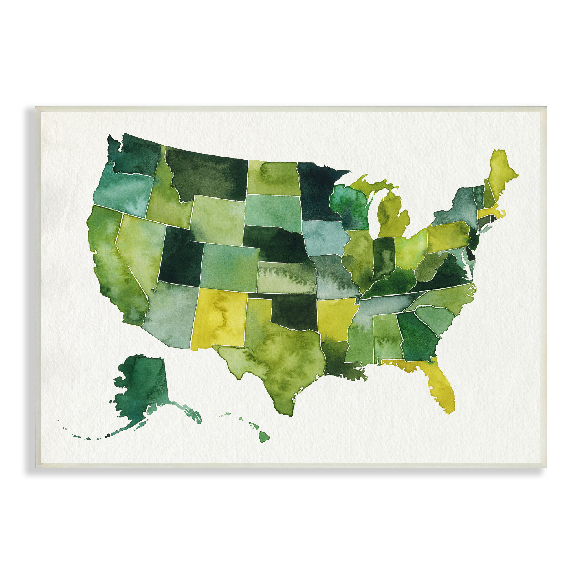 Stupell Industries United States Map Modern Painting Art | Wayfair