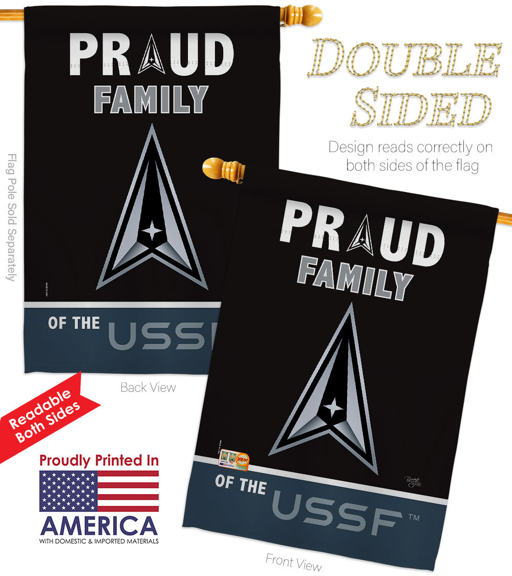 Breeze Decor Proud Family Ussf Flags Set Space Force Armed Forces 28 ...