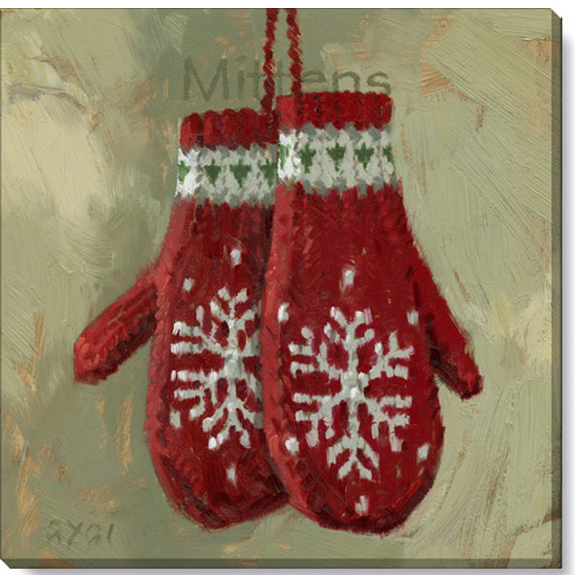 Darren Gygi Home Collection Mittens by - Wrapped Canvas Painting | Wayfair