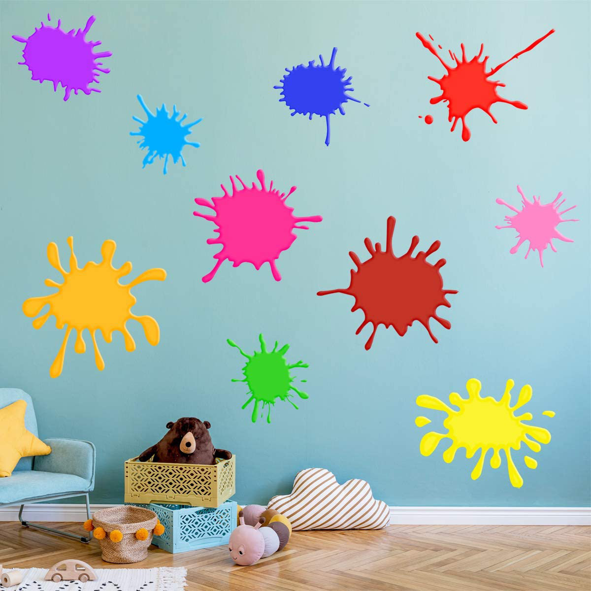 Isabelle & Max™ Paint Splatter Wall Decal | Wayfair